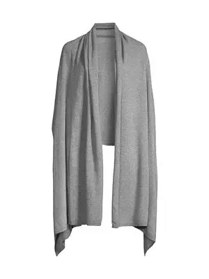 Sofia Cashmere Cashmere Knit Wrap Grey