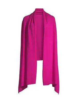 Sofia Cashmere Cashmere Knit Wrap Pink