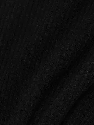 COURREGES Re-edition Rib-knit Tank - Black