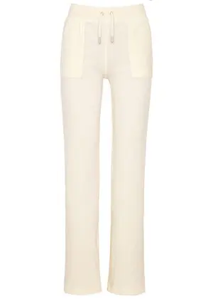 Juicy Couture Del Ray Logo Velour Sweatpants