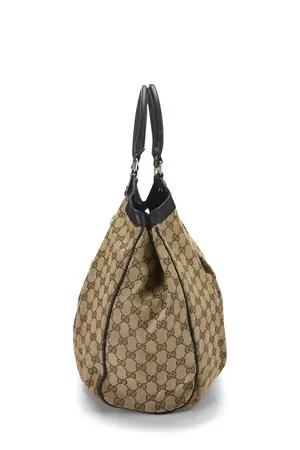Gucci Original Gg Canvas Sukey Tote Bag - Black