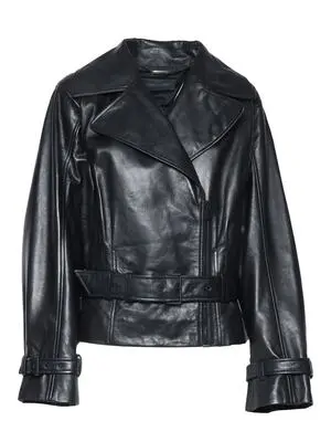 Alberta Ferretti Leather Jacket - Black