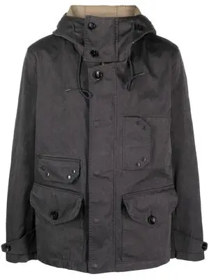 TEN C Smock Navy Jacket - Grey