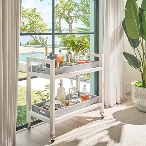 UNIVERSAL Bloomingdale's Jupiter Bar Cart - Gray