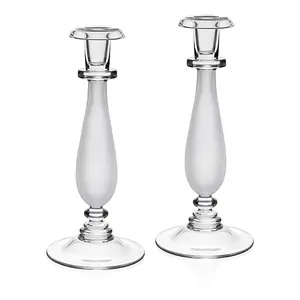 WILLIAM YEOWARD CRYSTAL Astrid Candlesticks, Set Of 2 - Clear