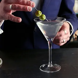 WILLIAM YEOWARD CRYSTAL Daisy B Martini Glass
