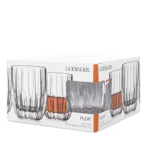 GODINGER Pleat Tumblers, Set Of 4