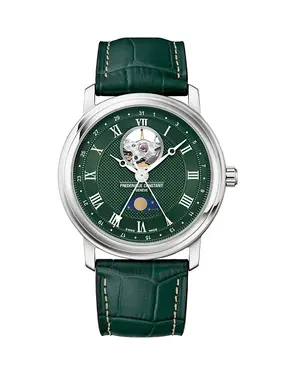 FREDERIQUE CONSTANT Classics Heart Beat Moonphase Automatic Watch, 40mm - Green