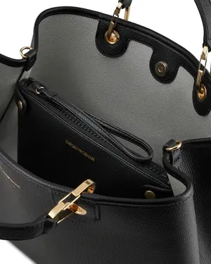 Emporio Armani Myea Medium Shopper Tote Bag - Pepper