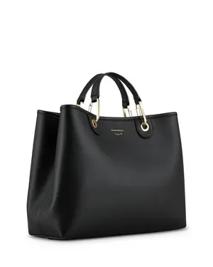 Emporio Armani Myea Medium Shopper Tote Bag - Pepper