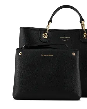 Emporio Armani Myea Medium Shopper Tote Bag - Pepper