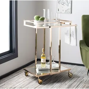 SAFAVIEH Capri Two Tier Bar Cart - Gold