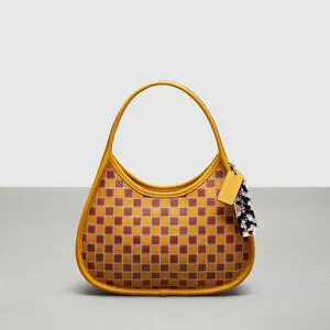 COACHTOPIA Ergo Shoulder Bag In Checkerboard Upcrafted Leather