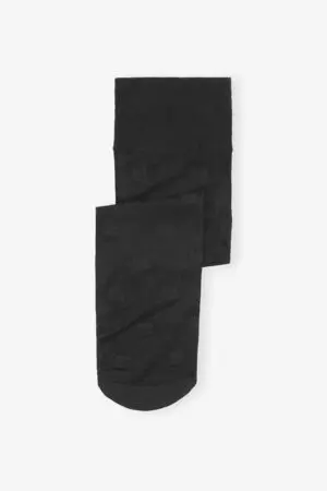 GANNI Butterfly Lace Knee-high Socks - Black