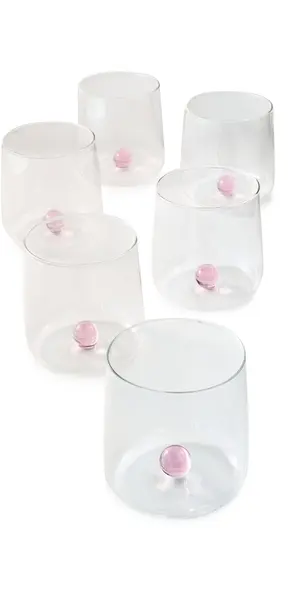 ZAFFERANO Bilia Tumbler Set Of 6 - Pink