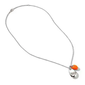 John Hardy Pebble Duo Necklace In Sterling