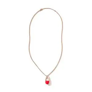 John Hardy Rose Gold Diamond Pendant Necklace - Silver