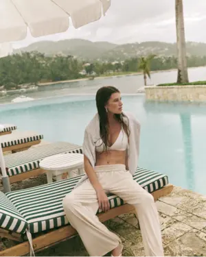Vuori Vuori Villa Wideleg Pants Bleached Sand
