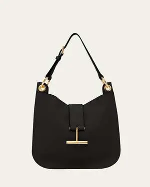 TOM FORD Tara Small Hobo Shoulder Bag - Black