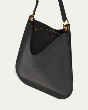 TOM FORD Tara Large Hobo Crossbody - Black