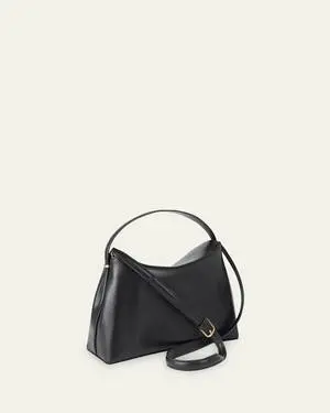 TOTEME T-lock Leather Clutch - Black