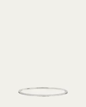 ALICE VAN CAL 18k White Gold Diamond And Sapphire Bangle Bracelet