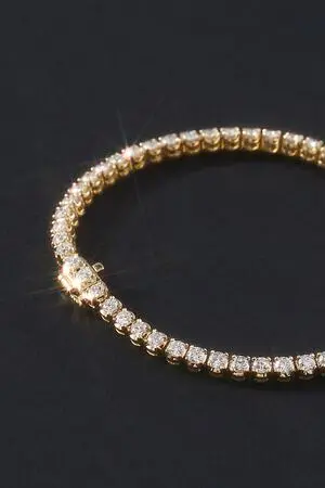 FINE DIAMONDS BY ANTHROPOLOGIE Bezel Diamond Tennis Bracelet
