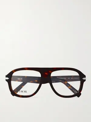 Dior Diorblacksuito N4i Havana Aviator Optical Glasses - Brown