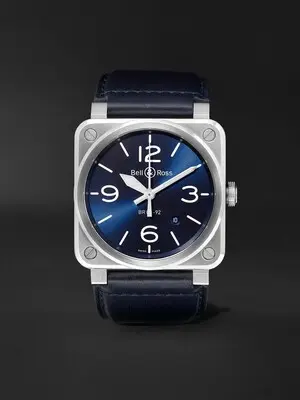 BELL & ROSS Br 03-92 Steel Automatic 42mm Watch - Blue