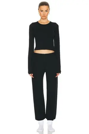 Eterne Long Sleeve Baby Tee - Black
