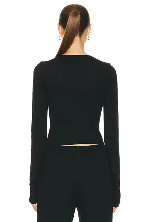 Eterne Long Sleeve Baby Tee - Black