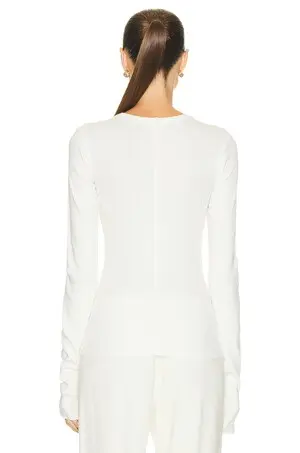 Eterne Long Sleeve Baby Tee - Cream