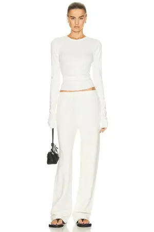 Eterne Long Sleeve Baby Tee - Cream