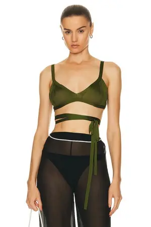 BODE Knit Bra In Green