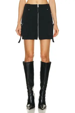 Blumarine Front Zip Mini Skirt