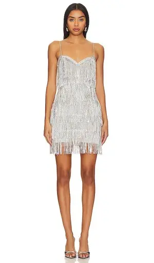 Majorelle Samara Mini Dress In Metallic