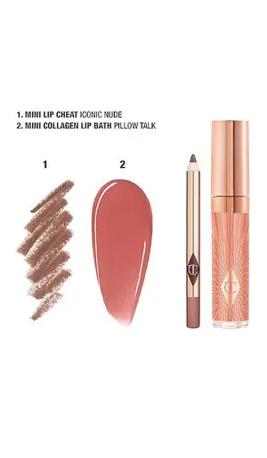 Charlotte Tilbury Glossy Nude Pink Lip Duo In Nude - N,a