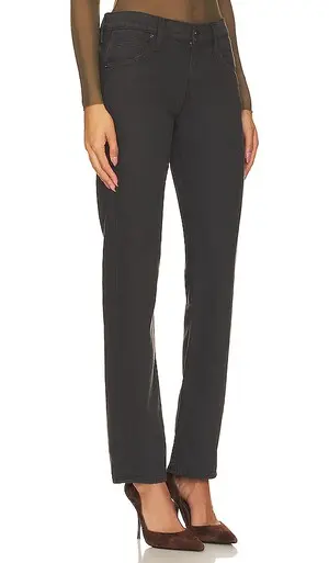 MOTHER The Down Low Sweet Tooth Skimp Jeans - Faded Black