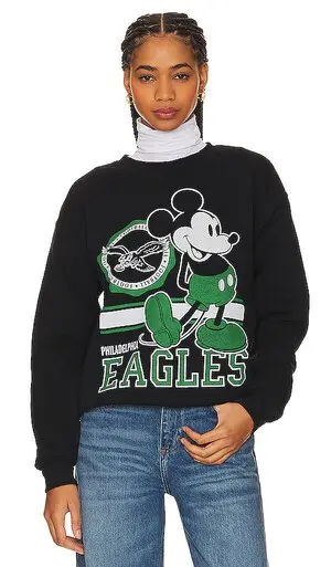 Junk Food Eagles Mickey Crewneck