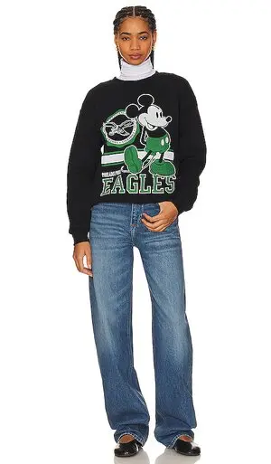 Junk Food Eagles Mickey Crewneck