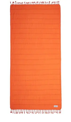 SUNKISSED Sand Free Beach Towel In Orange - Jaipur