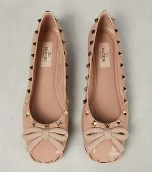 Valentino Garavani Rockstud Ballet Flats - Pink