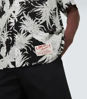 Valentino Garavani Printed Silk Bowling Shirt