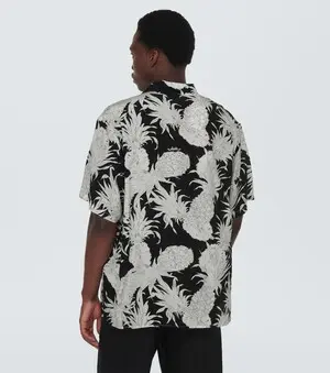 Valentino Garavani Printed Silk Bowling Shirt