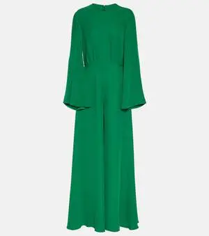 Valentino Garavani Cady Couture Silk Jumpsuit - Green