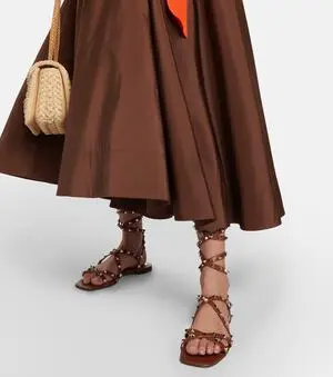 Valentino Garavani Rockstud Wrap-around Sandals