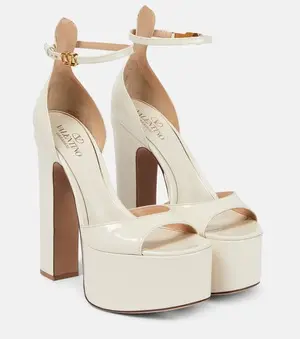 Valentino Garavani Tan-go 155 Platform Sandals - White