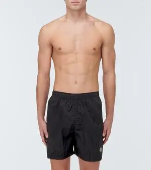 Stone Island Compass Swim Trunks - Black