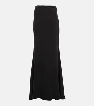 Valentino Garavani Silk Maxi Skirt - Black