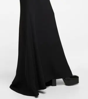 Valentino Garavani Silk Maxi Skirt - Black